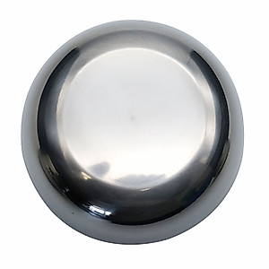 GARASANI 3 Pack Korean Traditional Stainless Steel Good Fortune Rice Bowl with Lid Set (Silver 3Pcs)