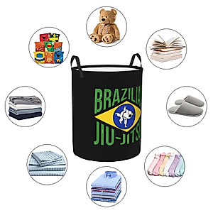 Brazilian ​Jiu Jitsu Clothes Hamper Dirty Clothes Storage Basket Foldable with Handles Laundry Basket, for Bedroom, Bathroom Small