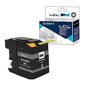LCL Compatible Ink Cartridge Replacement for Brother LC109 LC109BK LC105 XXL 2400 Pages Super High Yield MFC-J6520DW J6720DW J6920DW (4-Pack Black )