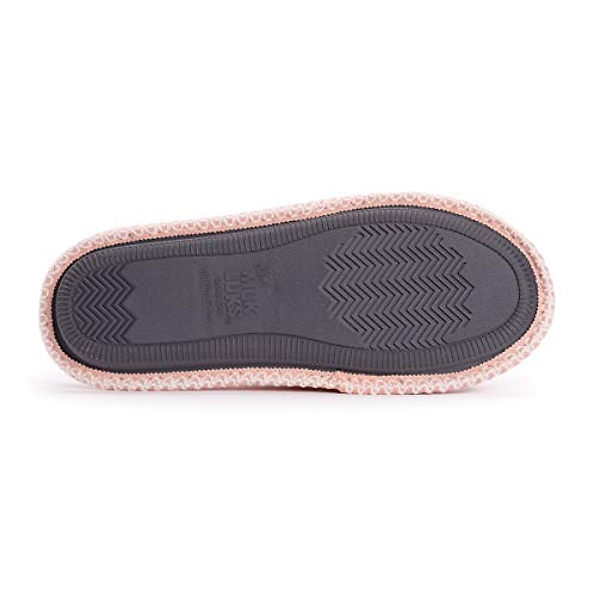 MUK LUKS Women's Sally Micro Chenille Slipper, Rose Gold, Medium