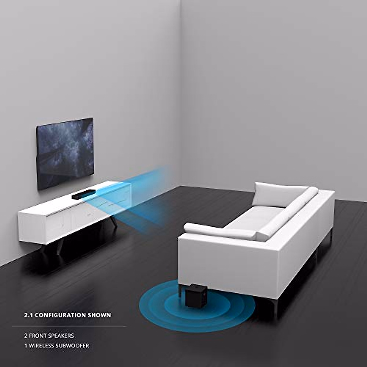 VIZIO Sound Bar for TV, 20” Surround Sound System for TV, 2.0 Channel Home Theater with Bluetooth, Compact Home Audio Sound Bar – SB2021n-H6