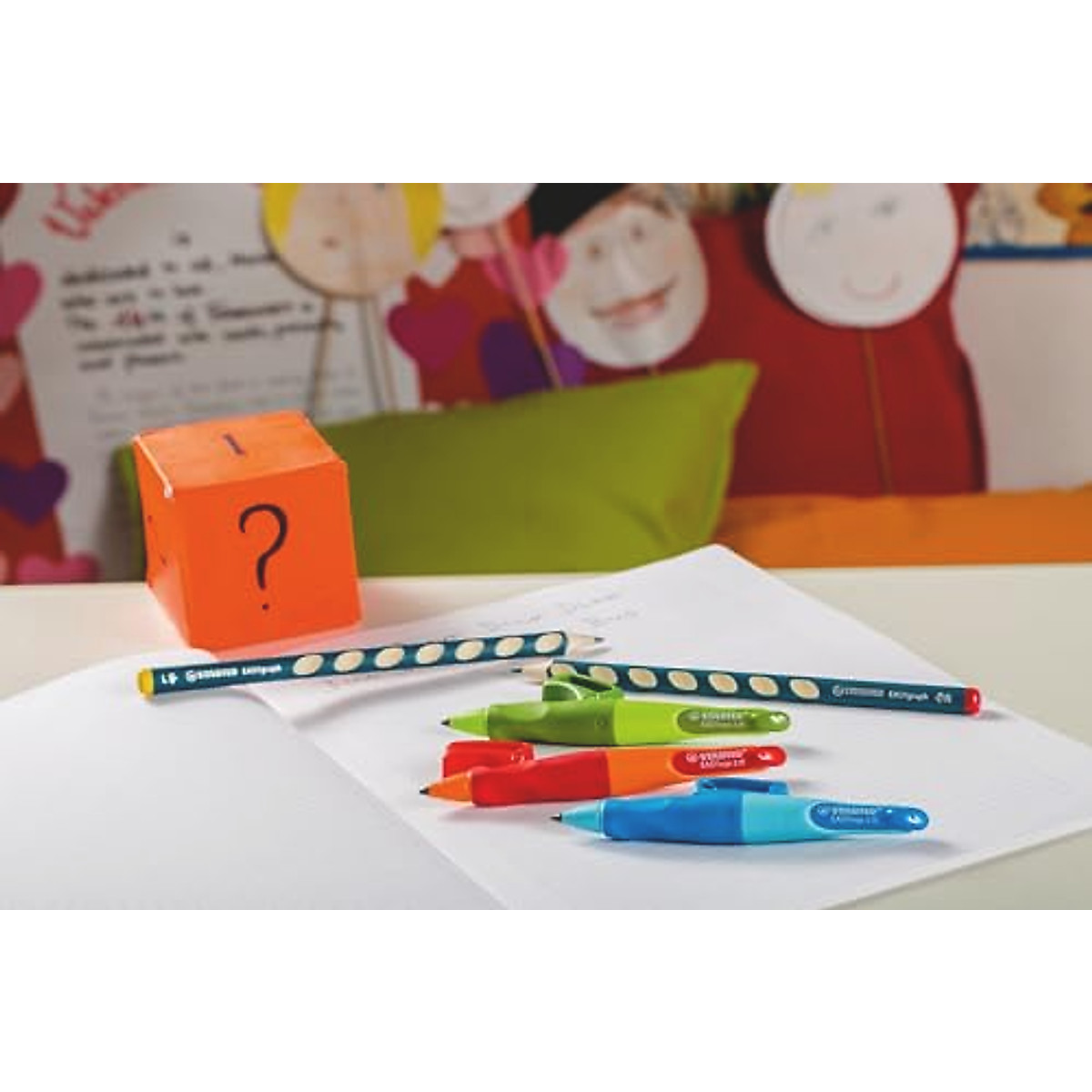 STABILO Ergonomic Mechanical Pencil EASYergo 1.4 - Right-Handed - Lemon Green/Aquamarine