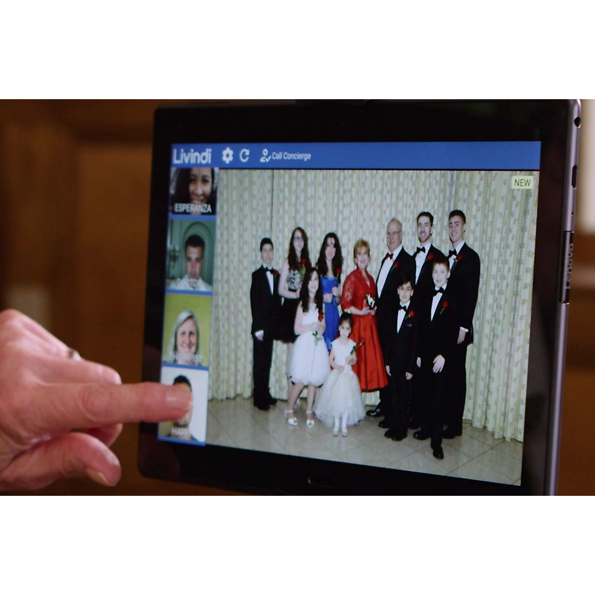 Livindi Solo Ten Inch Tablet for Seniors with Medical Alerts (WiFi). Rated The Most Comprehensive Monitoring System for Older Adults by National Council on Aging