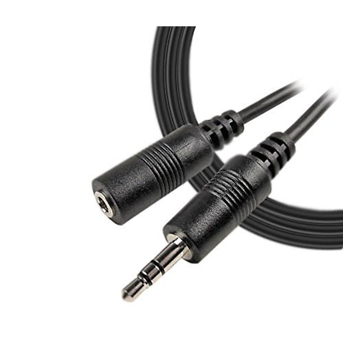 iMBAPrice® 12 Feet Professional Quality Nickel Plated 3.5 mm Male/Female Stereo Audio Extension Cable