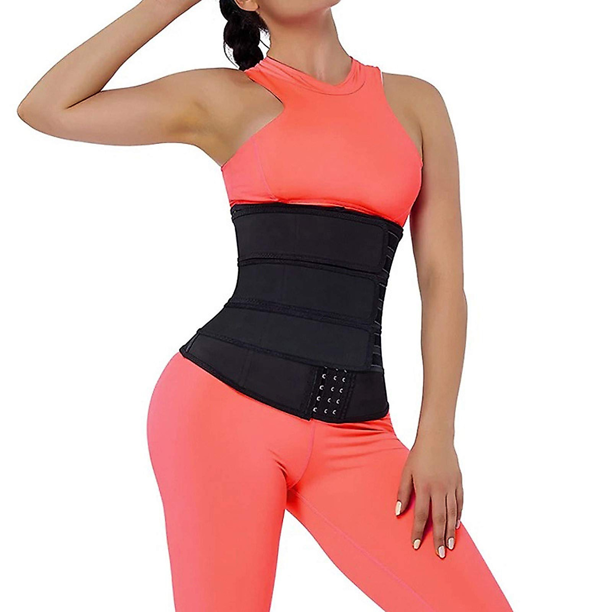 Waist Trainer Corset Trimmer Belt for Women Weight Loss Sweat Belt Waist Slimmer Sports Girdle Burn Belly Band