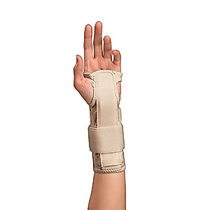 Mueller Wrist Stabilizer, Small/Medium, Beige, 1-Count Package