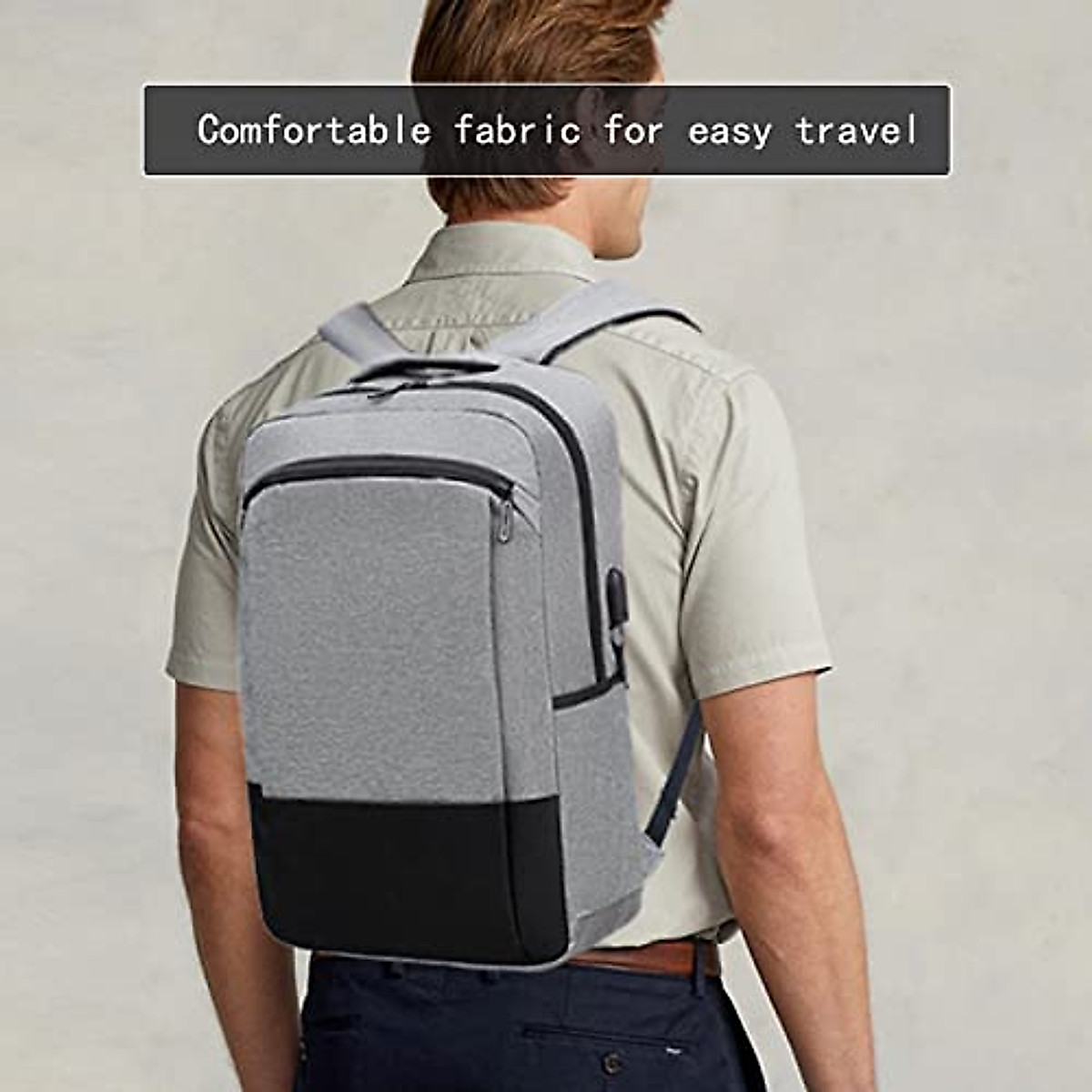 #9955T4 Laptop Backpack 156 Inch Business Slim Durable Laptops Travel Backpacks with USB Charging Port College School Compute