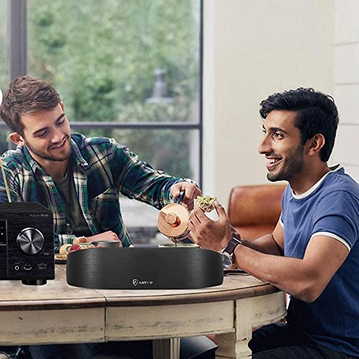 ANTOP Amplified Indoor AM/FM Antenna - High-Gain Radio Reception
