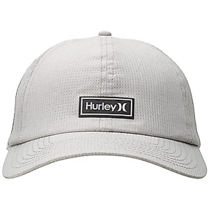 Hurley Men's Baseball Cap - Compact One & Only Snap Back Hat, Size One Size, Wolf Grey