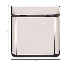 Pilgrim Home and Hearth Pilgrim SGI Series Fireplace Screen Spark Guards, 31 W x 31 H x 6.5" D, Vintage Iron (18371-1)