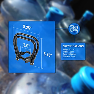 TERA PUMP TRDWH003 [ 2-Pack, Black ] Stable Ergonomic 5 Gal Water Bottle Handle, No More Tilting Water Jugs, Drinking Water Bottle Carrier for 5 to 6 Gallon Water Jugs (Water Bottle Lift)