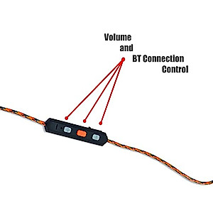 Walker's Flexible Bluetooth Neckband Headset 30 NRR Passive Hearing Protection Earbuds with 12" USB Charging Cable & EVA Carrying Case