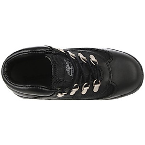 Timberland Euro Hiker Leather and Fabric Boot (Toddler/Little Kid/Big Kid),Black,3.5 M US Big Kid