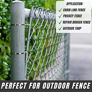 Metal Zip Ties 11.8 inch 100pcs 304 Stainless Steel Zip Ties Heavy Duty Multi-Purpose Self-Locking Cable Ties for Machinery, Vehicles, Exhaust Wrap, Farms, Pipes, Roofs, Cables, and Outdoor Fence