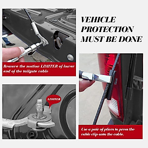 Vepagoo Tailgate Assist Shock Struts Damper Soft Open 43301 fit for 2009-2018 Dodge Ram 1500, 2019-2022 RAM 1500 Classic, 2010-2022 RAM HD 1500 2500 3500.