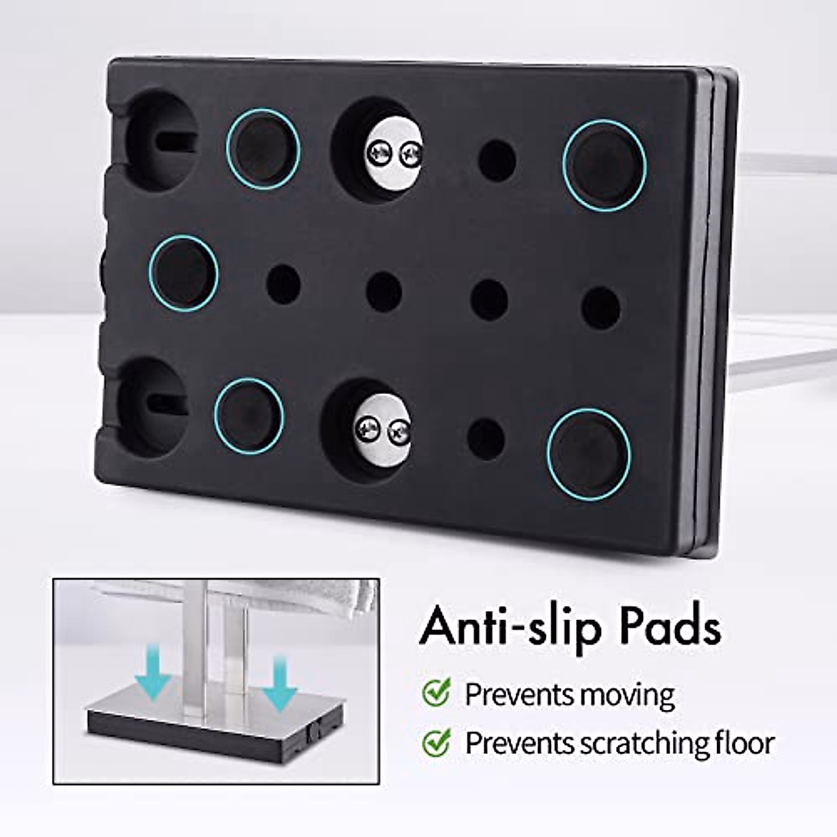 KES Towel Rack Bathroom Hand Towel Holder 2-Tier, Towel Rack for Bathroom Floor, SUS304 Stainless Steel Brushed Finish, BTH221-2