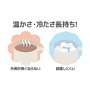 Thermos JDG-451C MWH Vacuum Insulated Mug, 15.2 fl oz (450 ml), Milk White