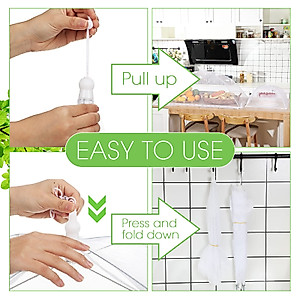 6 Pcs Outdoor Mesh Food Covers Pop up Picnic Food Covers Tent 3 Standard 17 x 17 Inch and 3 Extra Large 40 x 24 Inch table food cover Umbrella Screen Tents Collapsible Table Food Net, White