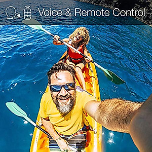 REMALI CapturePro 4K/60fps 20MP Waterproof Sports Action Camera Kit with Carrying Case + 3 Batteries, WiFi, 2" Touch Screen, 8X Zoom, Slow/Fast Motion, Remote/Voice Control, EIS, Distortion Correction