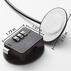 HoneSecur Refrigerator Lock Fridge Locks Combination Childproof Freezer Lock Child Safety Cabinet Lock Liquor File No Keys Need Baby Proofing Drawer Door Lock - White