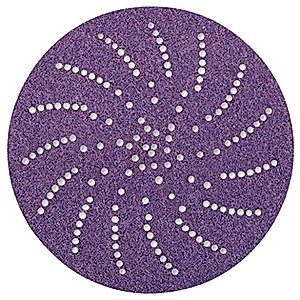 3M Cubitron II Hookit Clean Sanding Paper Disc 732U - 80+ Grit Vacuum Sanding Disc - C-Weight Backing, Hook and Loop Attachment - 6" - 50 Count