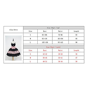 ZZEQYG Elegant Black Gothic Lolita Dress Halter Lolita Dress with Bows (S, Blackpink-JSK)
