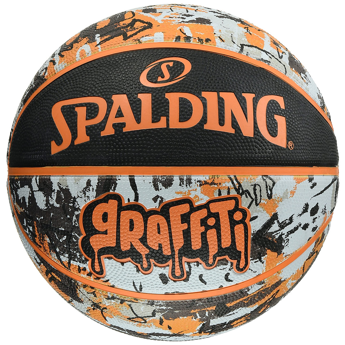 Spalding Basketball Graffiti Orange No. 5 Basketball Basket