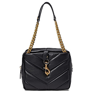 Rebecca Minkoff Edie Maxi Top Zip Shoulder Black 1 One Size