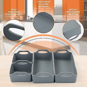 STARBRILLIANT Nonstick Silicone Baking Tray Set, Suitable for Oven,Air Fryer to Simplify Cooking,Easy Clean