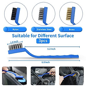 CLEAFOU 20pcs Car Detailing Brush Kit Car Cleaning Tool Set Auto Car Detailing Brush Interior Cleaner Wash Tools Kit for Cleaning Wheels, Dashboard, Leather, Air Vents, Emblems, Windshield