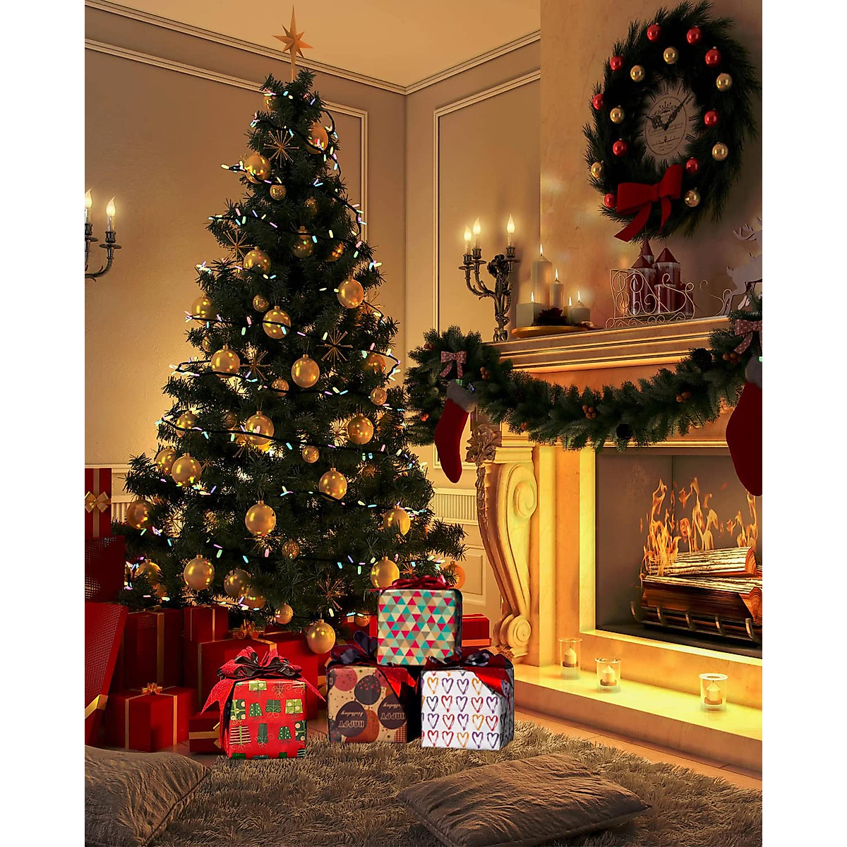 JSUPMKJ Money Box for Cash Gift Pull, Money Roll Gift Box, DIY Gift Box with Wrapping Paper, Money Pull Gift Box for Birthday/Christmas/Valentine's Day