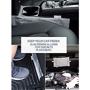 Bamboo charcoal air purifying bag | 2 HEAVY-DUTY, LARGE FLAT (2x350g) CHARCOAL BAGS odor absorber | Activated bamboo charcoal bags | Odor eliminator for strong odor| Charcoal odor absorber