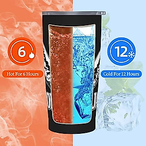 LAZHANG My Morning Rock Jacket Music Stainless Steel Insulated Car Sippy Cup With Lid Travel Mug for Cold Hot 20 oz