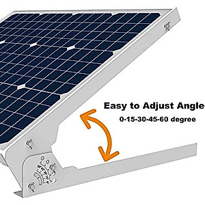 SUNER POWE Adjustable Solar Panel Mount Racks - Folding Mounting Tilt Brackets for Wall, Roof, RV and Off Grid Solar System