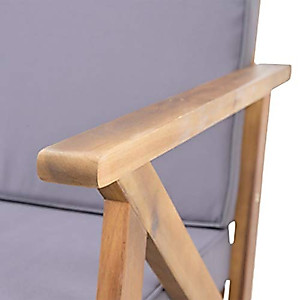 Christopher Knight Home Cecilia Swivel Chair with Loose Cover, Natural Fabric & Christopher Knight Home 301589 Ippolito Fabric Pillows, 2-Pcs Set, White and Blue Floral