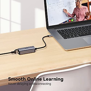 ABLEWE USB to Ethernet Adapter, USB 3.0 to 100/1000 Gigabit Ethernet LAN Network Adapter, RJ45 Internet Adapter Compatible with Laptops MacBook, Surface, macOS, Chrome OS, Windows, Linux