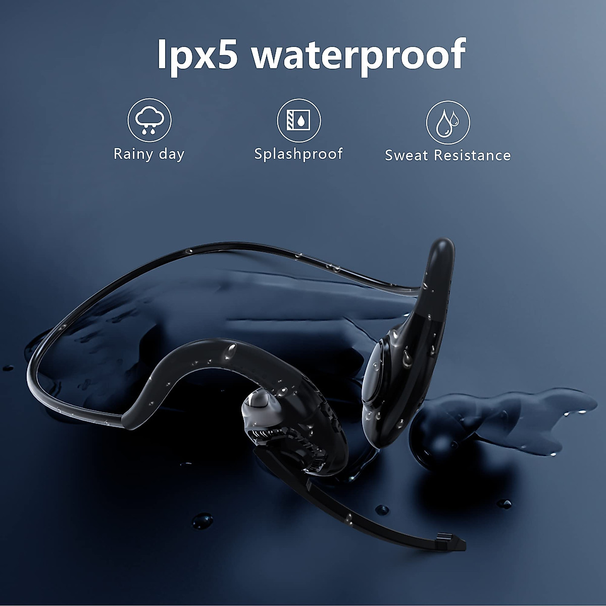 Bluetooth Headset V5.2, Wireless Headset with CVC8.0 Dual Mic Noise Cancelling Bluetooth Earpiece 150 Hrs Standby Time Hands-Free Bluetooth Earphones for Cell Phone iPhone Business/Workout/Driving