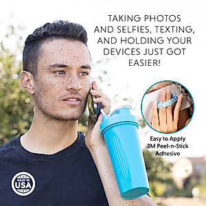 LOVEHANDLE Universal Phone Grip for Smartphones & Mini Tablets - Phone Holder for Hand - Wireless Charging Compatible - Made in The USA - Midnight Dream