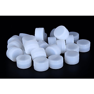 Generic 5ml 50pcs Non-Stick Silicone Containers Multi Use Storage Jars clear Colors