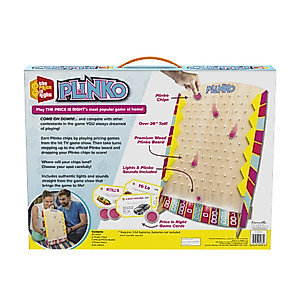 Buffalo Games - The Price is Right - Plinko - Favorite Gameshow on Tabletop - Disc Dropping Fun - Great for Game Night - Ages 8 and Up