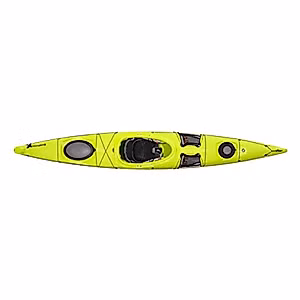 Wilderness Systems Tsunami 145 | Sit Inside Touring Kayak | Kayak with Rudder | 14' 6" | Infinite Yellow