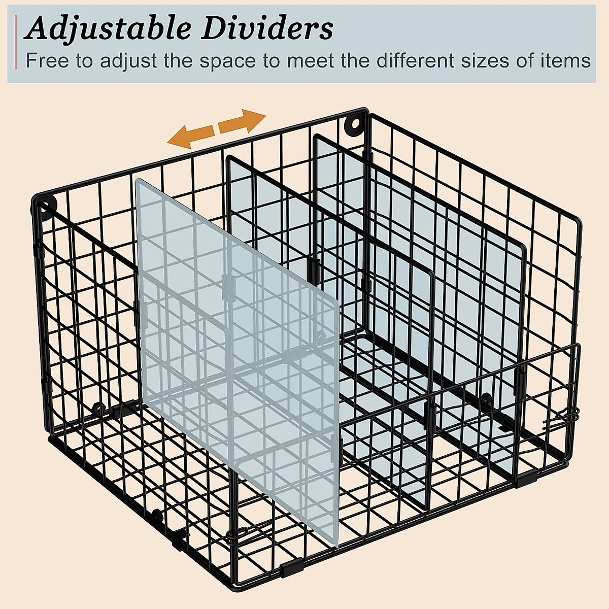 JKsmart 4-Shelf Modern Metal Closet Organizer with 3 Dividers for Storing Clothes, Boots, Towels, and More