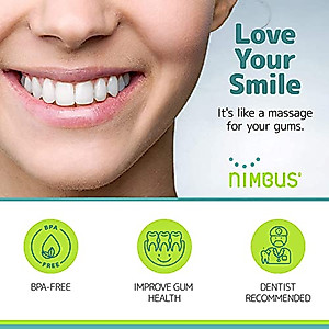 Nimbus Extra Soft Toothbrushes (Compact Size Head) Periodontist Design Tapered Bristles for Sensitive Teeth and Receding Gums, Individually Wrapped Plaque Remover Toothbrush (5 Pack, Colors May Vary)