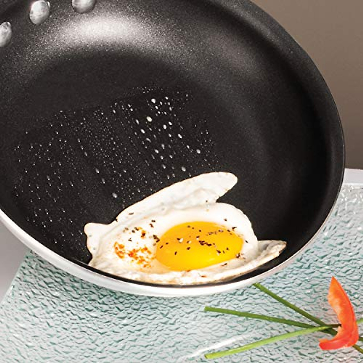 Tramontina Aluminum Nonstick Restaurant Professional 2-Piece 10" Fry Pan Set, Satin