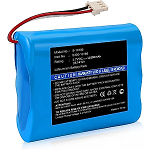 TOPUSSE Replacement 300-10186 Lithium Ion Battery 3.6/4.2v for ADT Command Smart Security Panel 7800mAh
