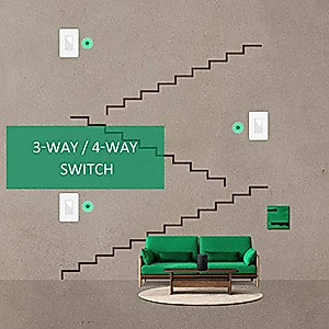 3 Way Smart Switch by Martin Jerry, 2 Pack, Compatible with Alexa, Smart Home Devices Works with Google Home, 2.4G WiFi, No Hub, Works with Existing 3-Way 4-Way Light Switch