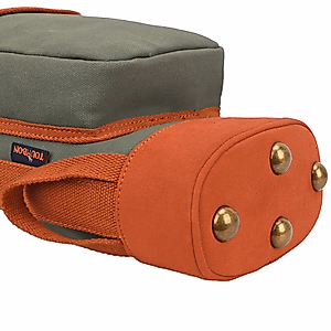 TOURBON Canvas Lightweight Sunday Golf Clubs Carry Bag Pockets Travel Driving Range Bags Storage