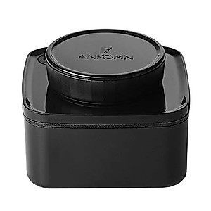 ANKOMN Turn-N-Seal vacuum/airtight moisture prevent storage container perfect for Coffee Teas Rice Nuts Medicine opaque (Black, 0.3quart)