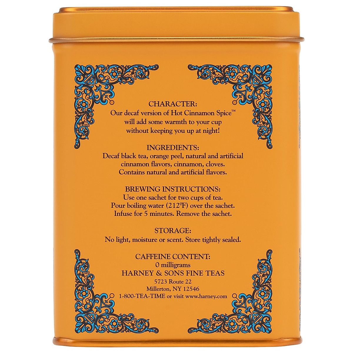 Harney & Sons HT Decaf Hot Cinnamon Tea, 20 Tea Sachets, 1.4 oz (40 g)