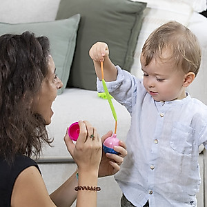 Lalaboom My First Step-by-Step Developmental Sensory 21 Piece Character Bead Activity Set – Pop, Twist, Mix, and Stack— Montessori Method STEM Focus – Dishwasher Safe - Ages 10 Months+ - BL220